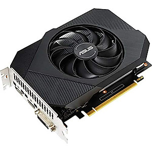 ASUS Phoenix NVIDIA GeForce GTX 1650 OC Edition Gaming Graphics Card (PCIe 3.0, 4GB GDDR6 Memory, HDMI, DisplayPort, DVI-D, 1x 6-pin Power Connector, Axial-tech Fan Design, Dual Ball Fan Bearings)