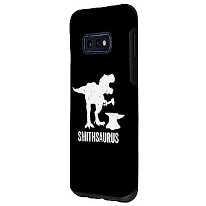 Galaxy S10e Smithsaurus T Rex Kids Blacksmith Forging Case
