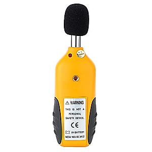 Mengshen Decibel Meter, Digital Sound Level Meter Handheld Audio Noise SPL Meter Tester with LCD Display Measuring 30-130dB (9V Battery Included)