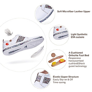 UIN Men's Fashion Sneakers Lightweight Walking Casual Loafers Slip Ons Art Painted Athletic Travel Skate Shoes Cordoba Prediction