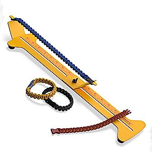 SpeedyJig XL Paracord Bracelet Kit & Jig | Adjustable Frame | Craft 4” to 18” Survival Bracelets, Jewelry, Keychains | Craft Idea for Adults & Children | Includes Cords & Buckles | USA Made