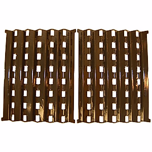 Music City Metals 90262 Porcelain Steel Heat Plate Replacement for Select Brinkmann Gas Grill Models, Set of 2