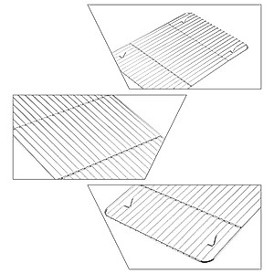 Stainless Steel Grid Wire Rack Cooling Rack Nonstick Wire Baking Rack Metal Mesh Cookie Rack Mesh Oven Rack for Cooking Drying Roasting Grilling