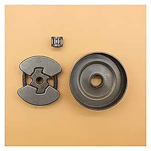 ZUMLED 325" 7T Clutch Drum Sprocket Bearing Kit Compatible with Husqvarna 235 E 240 136 137 141 142 36 41 Garden Chainsaw Replacement Parts