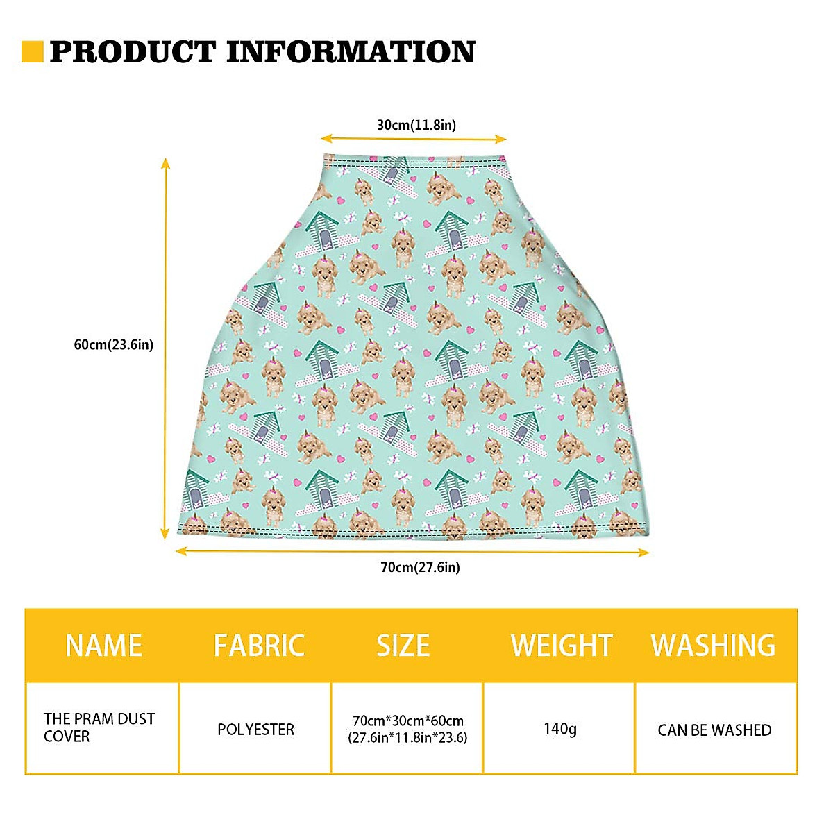 ZFRXIGN Elephant Sunflower Baby Car Seat Cover Nursing Breathable Scarf Carseat Canopy Multi-Use Cover Ups for Stroller High Chair Shopping Cart Gifts Cute, 1 Count (Pack of 1)