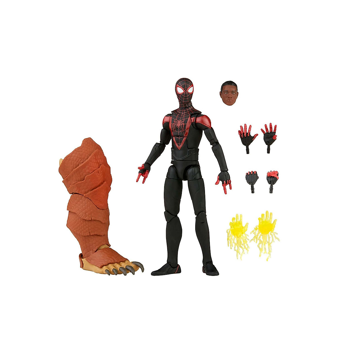 Spider-Man Marvel Legends Series Gamerverse Miles Morales 6-inch Collectible Action Figure Toy, 7 Accessories and 1 Build-A-Figure Part(s)