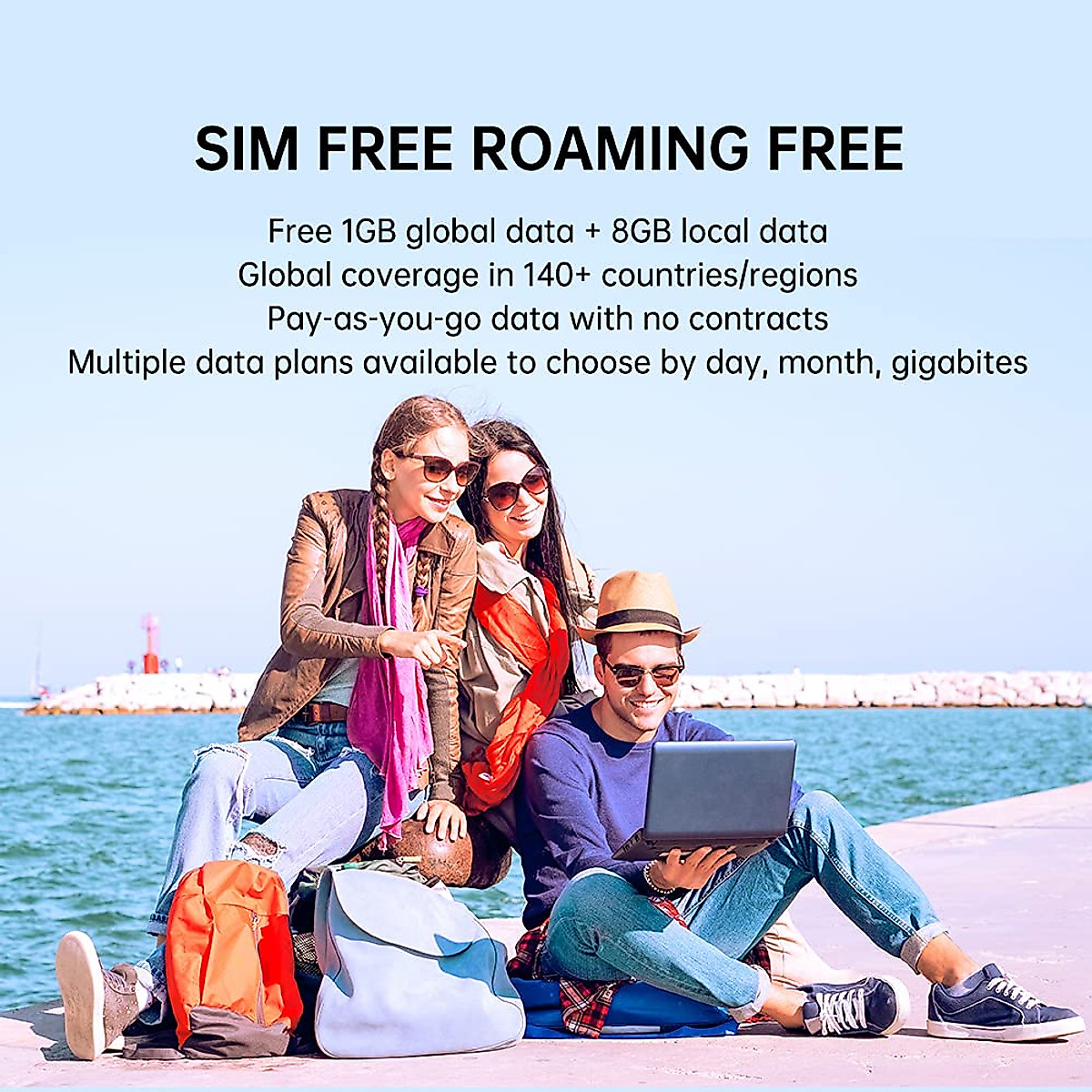 GlocalMe Mini Turbo 4G LTE Mobile Hotspot with Global 1GB & Local 10GB Data, Portable WiFi Hotspot for Travel in 200+ Countries, No SIM Card Needed, 10 Devices Connected (Black Mini Turbo)