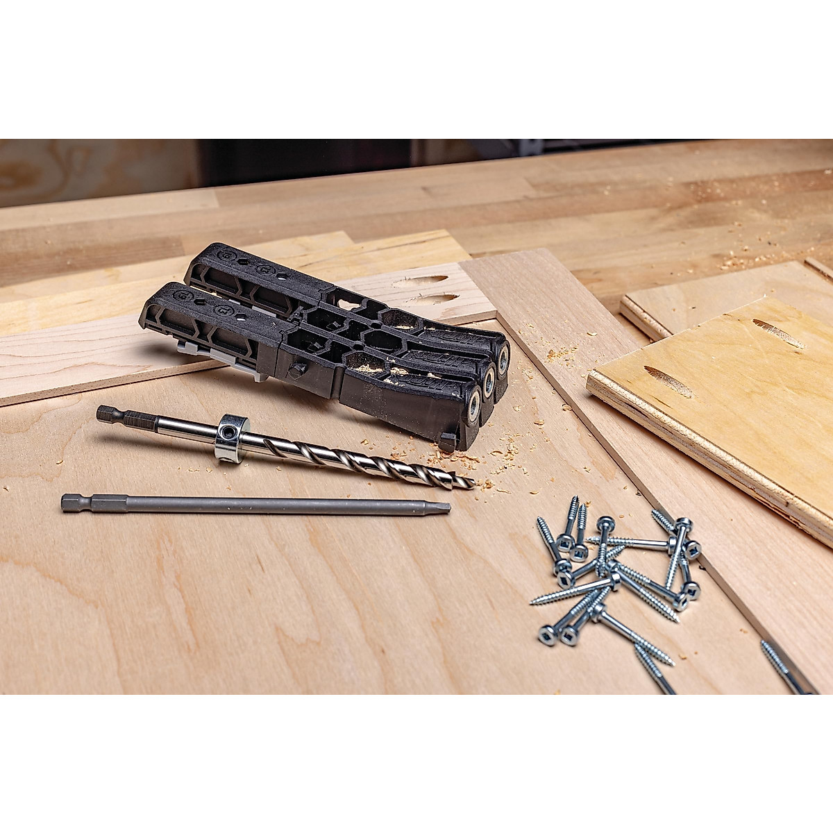 Kreg KPHJ230 - Kreg Pocket-Hole Jig Micro - Micro Jig for Thin Stock, Cabinets, Drawers & Repairs - 33% Smaller Holes - For 1/2” & 3/4” Thick Materials - Holiday Home Improvement Gifts for Him