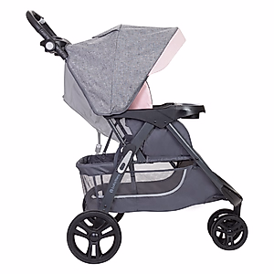 Baby Trend Lil' Snooze Deluxe III, Cozy Pink & Skyline 35 Travel System, Starlight Pink