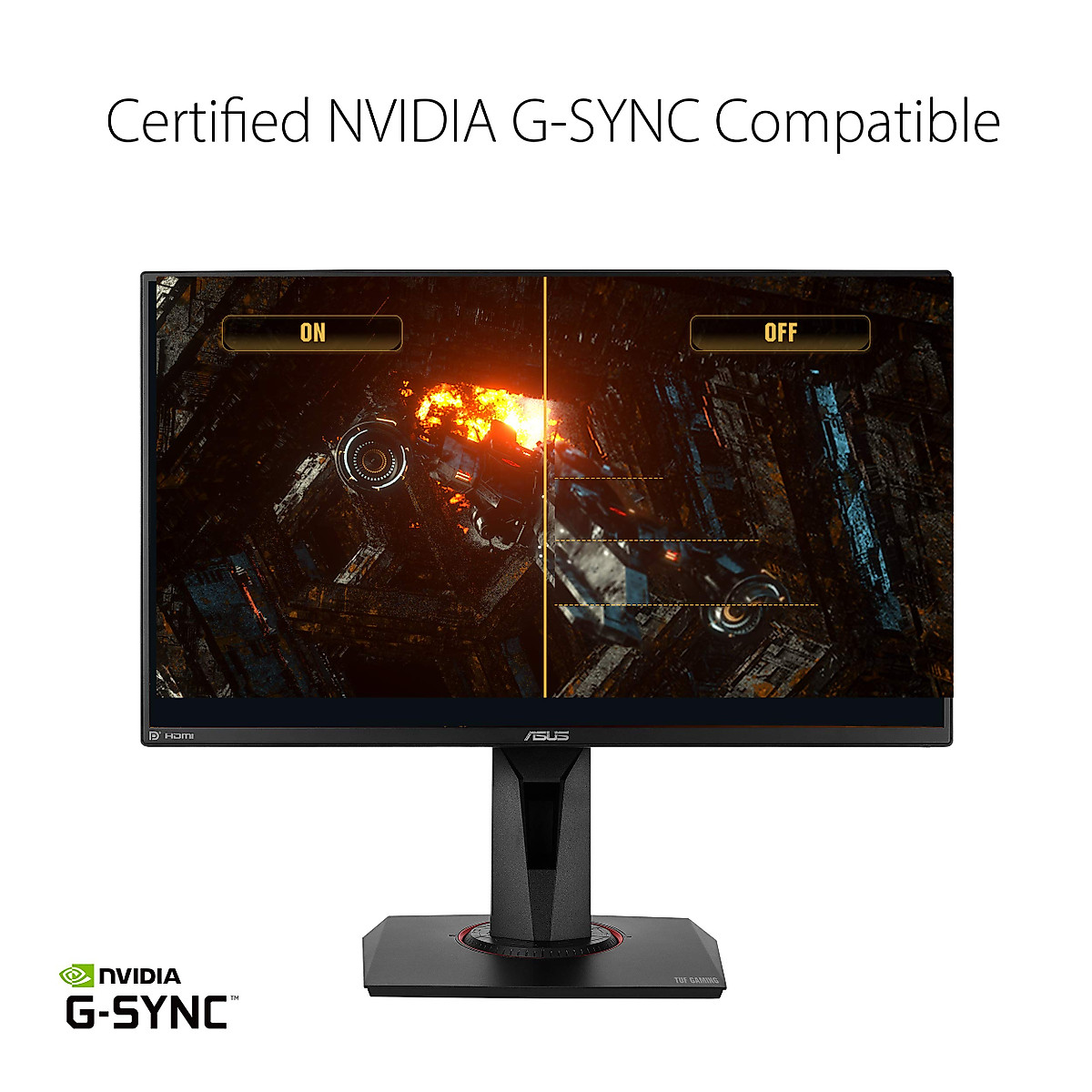 ASUS TUF Gaming 24.5” 1080P HDR Monitor VG258QM - Full HD, 280Hz (Supports 144Hz)(Renewed)