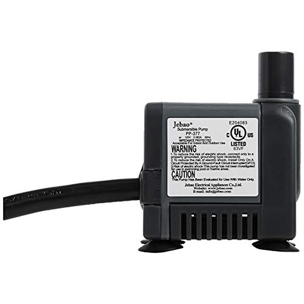 Jebao PP377 Submersible Fountain Pump - 105 GPH