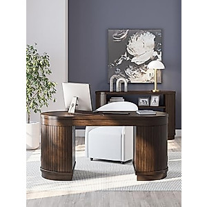 Signature Design by Ashley Korestone Home Office Desk, 63" W x 26" D x 30" H, Dark Brown