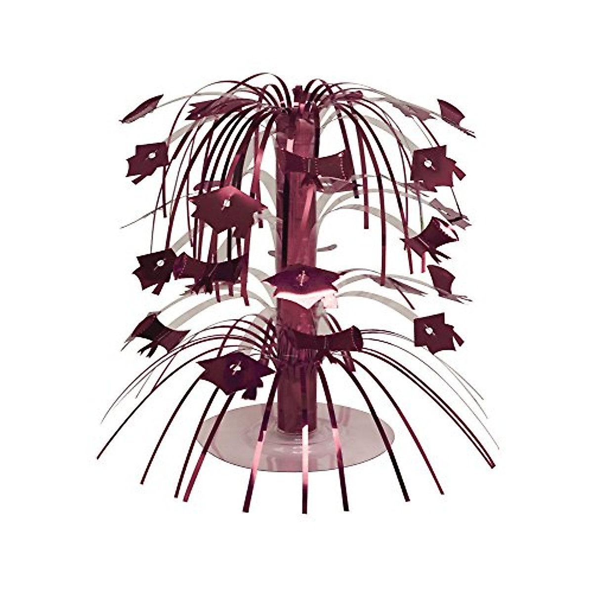 Creative Converting Graduation Centerpiece, One Size, Burgundy