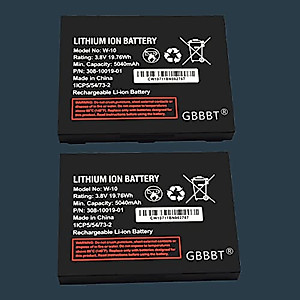GBBBT W-10 Battery, 5040mAh 3.8V Replacement Battery for Netgear MR1100 AT&T Nighthawk M1 LTE Mobile Hotspot Router Netgear 308-10019-01 W-10
