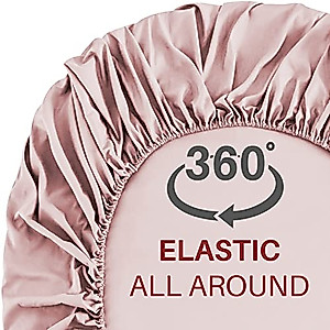 Mohap Bed Sheet Set 4 Piece Bedding Double Brushed Microfiber Soft Bedding Easy Care Full Pink