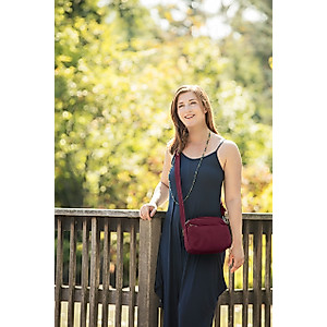 Travelon Anti-theft Signature E/W Shoulder Bag, Ocean