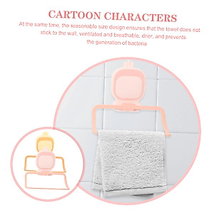 Cabilock 4 Pcs Towel Rack Bath Hand Towel Ring Blanket Ladder Single Towel Bar Towel Storage Wall Towel Bar Kitchen Hand Towel Holder Bathroom Towel Ring No Trace Pp Hanger Individual