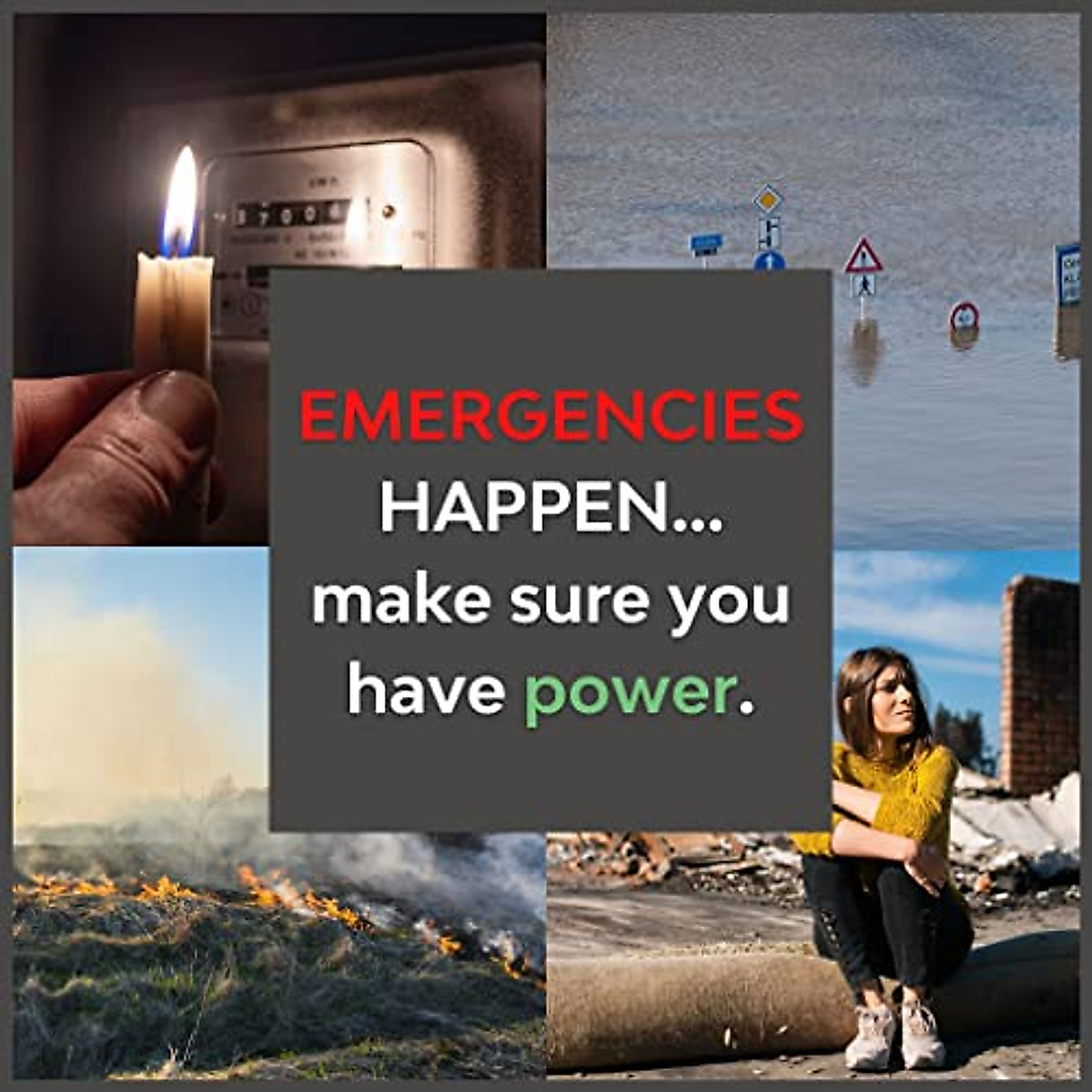 ChargeTab Emergency Portable USB-C Charger – Pre-Charged 3000mAh, Slim & Light, 2-Year Shelf, Compatible w/iPhone 15/16 & Android USB-C Devices (6 Pack)