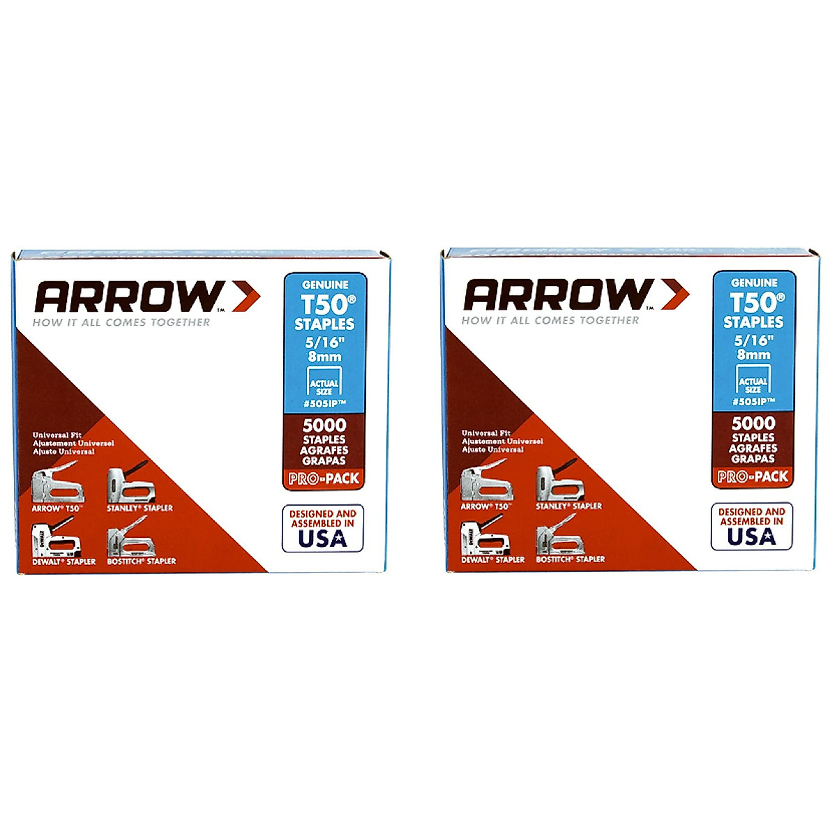 Arrow Fastener 505IP Genuine 5,000-Pack (Pack of 2)