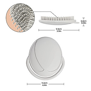 haakaa Baby Cradle Cap Brush - Soft Cradle Cap Comb| Hair Scalp Massager, Soft Bristles for Newborns & Toddlers,Ideal Baby Shower Gifts for Mum - 1pk