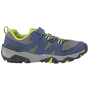 Merrell Trail Quest Hiking Sneaker, Blue/Green, 3 US Unisex Big Kid