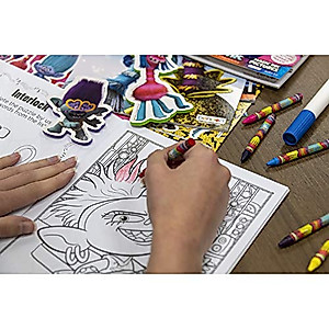 Trolls DreamWorks World Tour 48-Page Coloring and Activity Book with Jewel Stickers 47359, Bendon