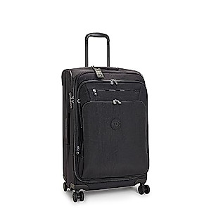 Kipling New Youri Spin Medium 4 Wheeled Rolling Luggage Black Noir