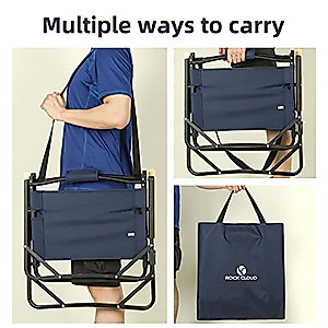 ROCK CLOUD Portable Folding Camping Chair Low Beach Chairs for Camp Lawn Hiking Sports Hunting
