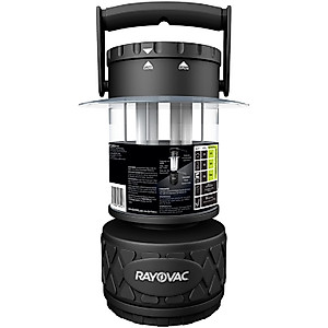 Rayovac Sportsman LED Camping Lantern, Battery Powered Lantern, Water Resistant Hurricane Supplies and Emergency Light, Pack of 1