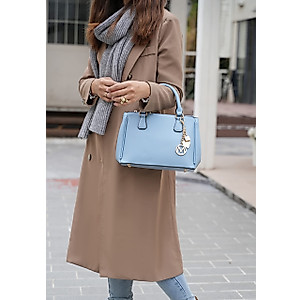 MKF Collection Satchel Bags for Women With Wristlet Wallet, Vegan Leather Shoulder Pocketbook Handbag Purse