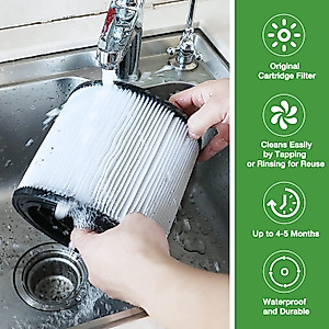 Shop-Vac 5926211 12 Gallon 6.0 Peak HP Wet/Dry Vacuum + 90304 Replacement Cartridge Filter