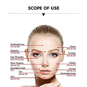 Professional Blunt TipS for Face Lifting 18g 22g 23g 25g 27g 30g 50mm/38mm/25mm Gauge Size (5pcs 22g-50mm)