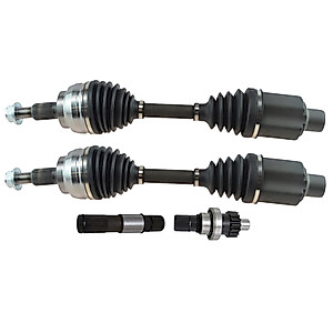 TRQ New Complete Front CV Axle Shaft Assembly Stub Kit LH RH Kit for Ram 1500