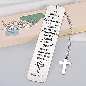 Religious Reading Bookmarks, Verse Bookmark Gifts for Teenage Girls Kids Mom Book Lovers Baptism Spiritual Gift Pastor Appreciation Church Supply