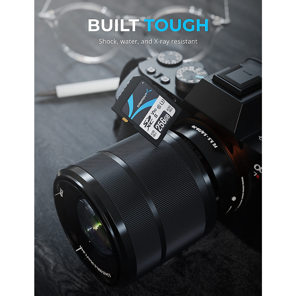 SABRENT Rocket v90 256GB SD UHS-II Memory Card R280MB/s W250MB/s (SD-TL90-256GB)