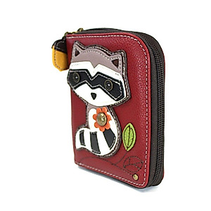 Chala Handbags Raccoon Zip-Around Wristlet Wallet