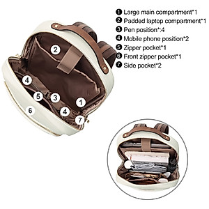 CLUCI Crossbody Purses bundles with Laptop Backpack for Women