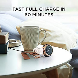 Moto 360 3rd Gen 2020 - Wear OS by Google - Touch Screen - Luxury Stainless Steel Smartwatch - Genuine Leather and High-Impact Sports Bands - Champagne Gold