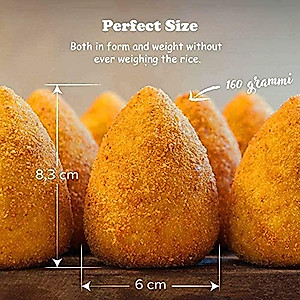 Arancini Maker Mold,160 Grams DIY Rice Ball Mold,Multipurpose Rice Ball Maker Shake,Homemade Stuffed Meat Point Ball for Kitchen Sushi Tool (Cone+Round)