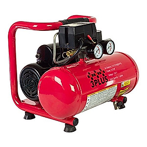 3PLUS HCB050401 18-Gauge Brad Nailer and Quiet Air Compressor Combo kit