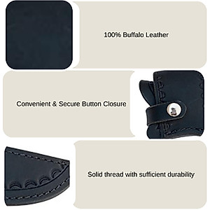 Coast Leathers Custom Leather Sheath, Fits Cold Steel 49LCK SRK No:149 SRK, Fixed Blade Knife Holder, Sheath Only - Cross Draw Knife Holster, Black