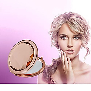 Clibeslty Personalized Bride Tribe Compact Mirrors Custom Graduation Travel Gifts for Her Rose Gold Compact Mirrors Bridesmaid Proposal Gifts Bridesmaid Christmas Graduation Gifts