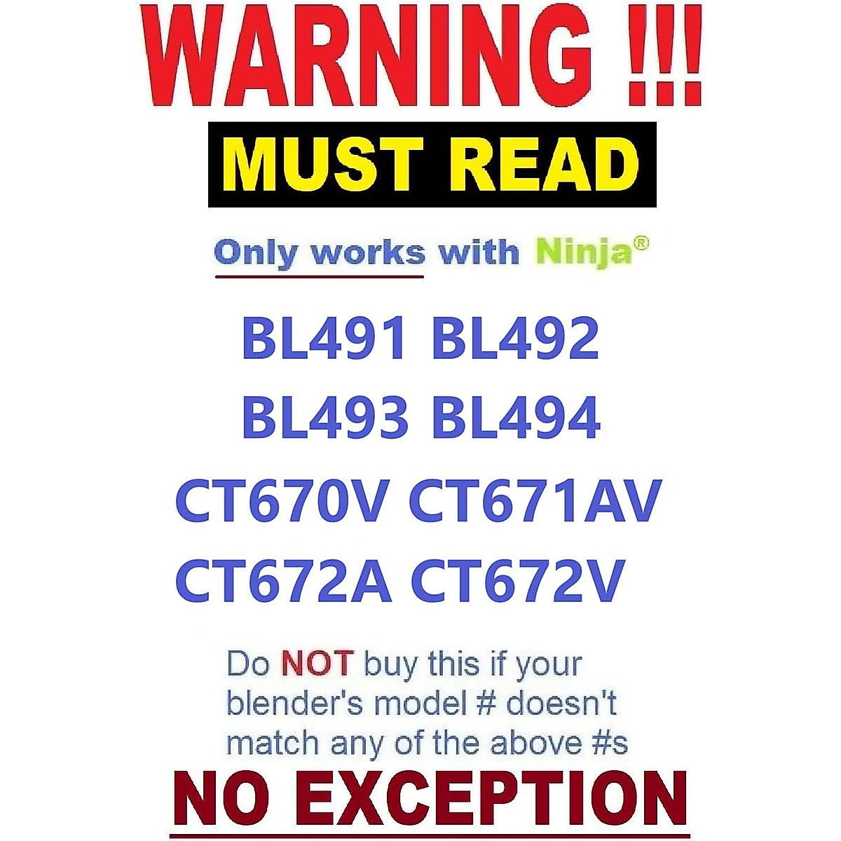 Ninja Chute Feed Lid Slicer Shredder Grater Discs for 40oz Bowl BL491 BL492 BL493 BL494 CT670V CT671AV CT672A CT672V Blender - MUST READ Details -