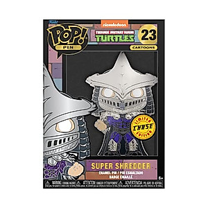 Funko Pop! Pin: Teenage Mutant Ninja Turtles - Super Shredder, Glow in The Dark, Chance of Chase