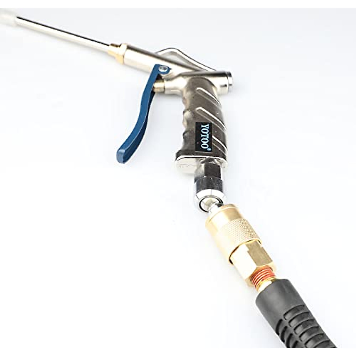 YOTOO Swivel Air Plug 1/4" Industrial Air Hose Fitting Air Quick Connect Male and Female Plugs with 1/4"-18 NPT Thread. 6-Piece Pack