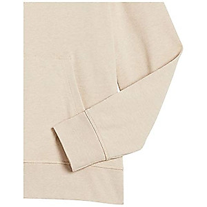 Amazon Essentials Men's Lightweight French Terry Hooded Sweatshirt, Oatmeal Heather, Medium