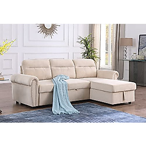 Lilola Home Ashton Sectional, Beige