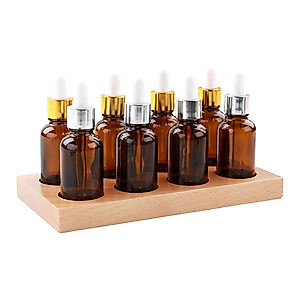 Harilla Wood Sensory Material 8 Pieces Tasting Bottles Set,