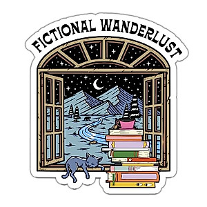 Akira Fictional Wanderlust Sticker, Book Lover Sticker, Reading Sticker, Bookish Sticker, Cute Sticker, Water Assitant Die-Cut Vinyl Funny Decals for Laptop, Phone, Water Bottles, Kindle Sticker