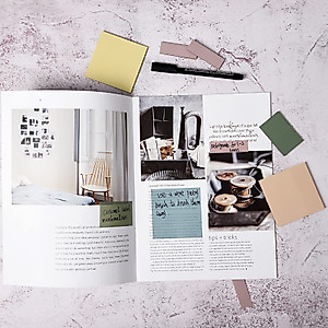 1000 Sheets Transparent Sticky Notes,Waterproof Translucent Color Morandi Sticky Tabs,See Through Sticky Notes, Pastel Clear Self-Sticky Page Flags Book Markers Stickers